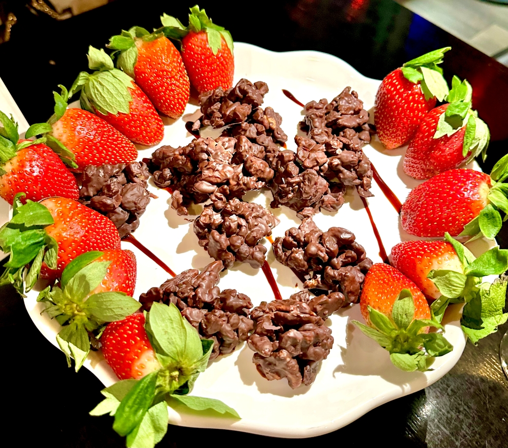 Fruit and Nut Vegan Chocolate Clusters - Olive Sunshine